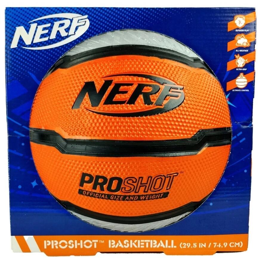 Nerf Proshot Rubber Basketball V2 - Total Sports Direct
