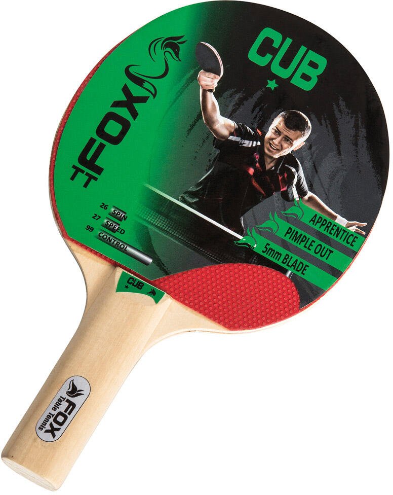 Fox TT Cub 1 Star Table Tennis Bat - Total Sports Direct