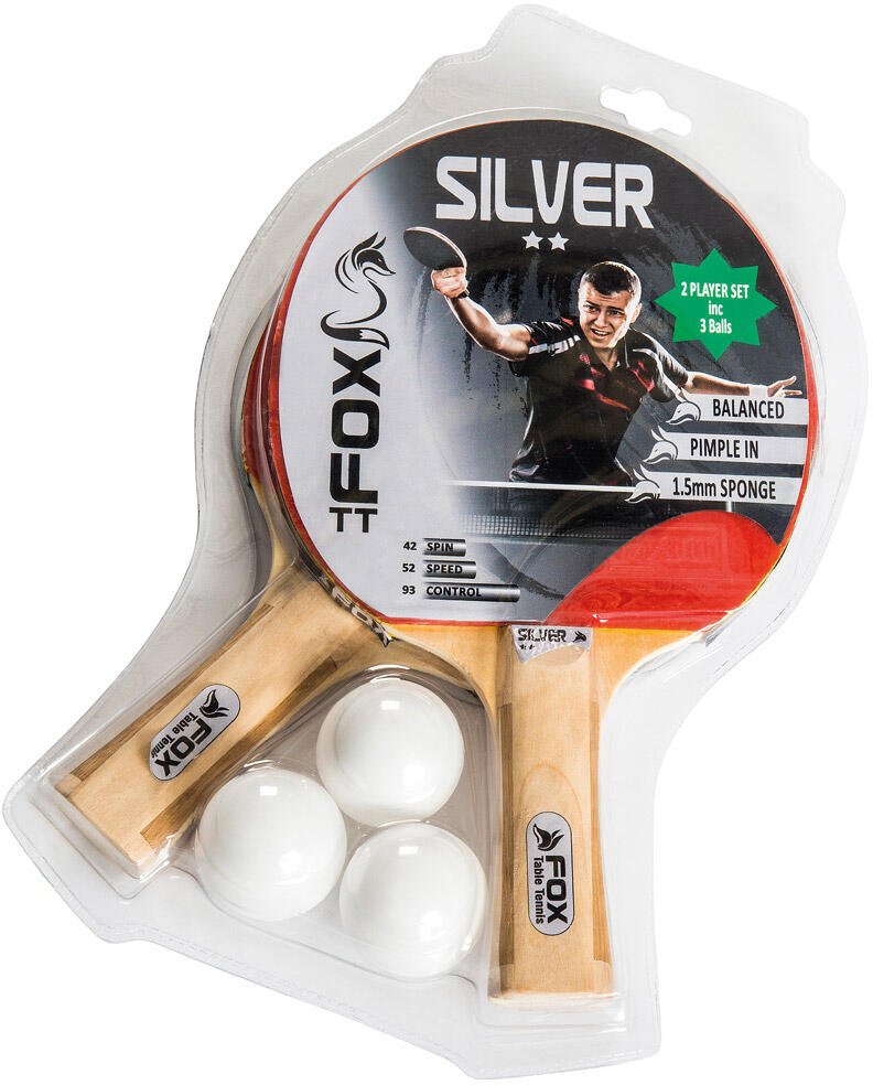 Fox TT Silver 2 Player Table Tennis Set - Total Sports Direct